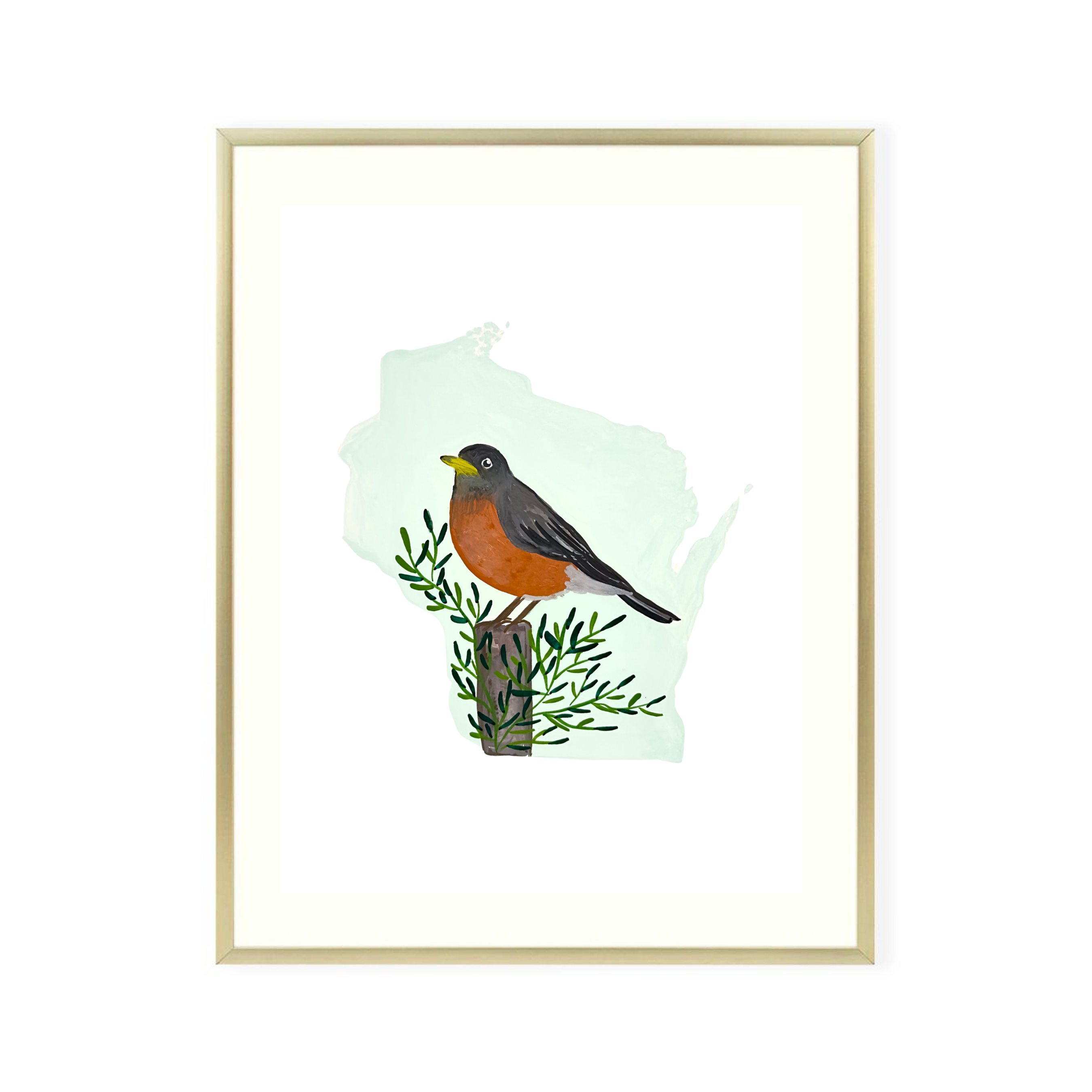Wisconsin State Bird Original – Daniela De Art3